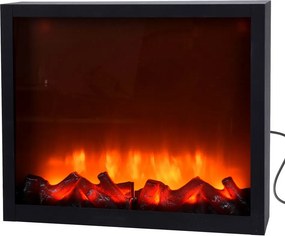 Elektrický krb LED vánoční dekorace 41 x 25 cm