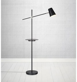 Markslöjd 107307 - Stojací lampa s USB LINEAR 1xE14/40W/230V