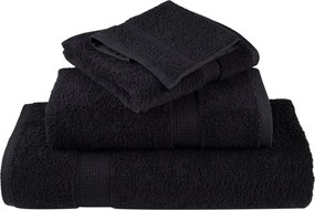 Premium ručníky SOLUND 2 ks černé 70 x 140 cm 600 g/m² 137428