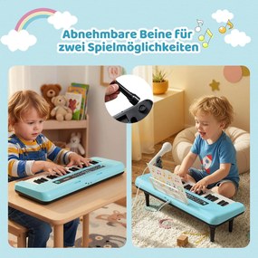 Costway 37 Klávesy Elektronické piano s mikrofonem a hudebním