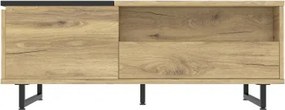 Aosom Skříň s LED stojací lampou a dostatkem úložného prostoru, výška nastavitelná se zásuvkou a přihrádkou, 103,5 x 50 Š x 27,5 V cm, přírodní