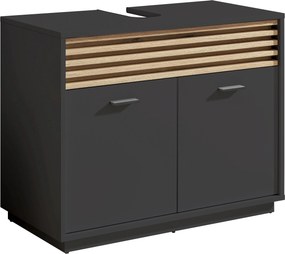 XXXLutz SKŘÍŇKA POD UMYVADLO, antracitová, antracitová, 80/64/40 cm home24 - Online Only koupelnové skříňky - 001279035305