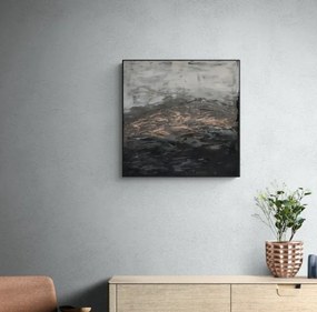 Easy Landscape Dark | 50x50cm | Ručně malovaný obraz na plátně Provedení rámu: Bez rámu