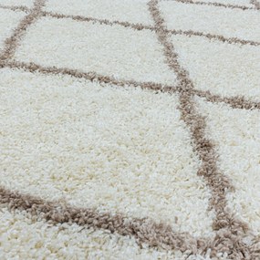 Ayyildiz Kusový koberec ALVOR 3401, kulatý, Krémová Rozměr koberce: 160 cm KRUH