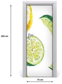 Fototapeta na dveře samolepící limetky a citrony 75x205 cm