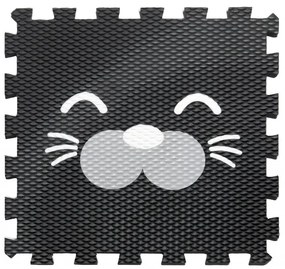 Vylen Pěnové podlahové puzzle Minideckfloor Tuleň Černá 340 x 340 mm