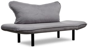 Designová rozkládací pohovka Wenda 140 cm šedá