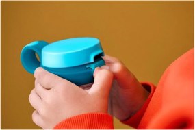 Modrá/ve stříbrné barvě plastová dětská termoska 500 ml Campus – Mepal