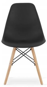 SUPPLIES CINKLA Skandinávská Jídelní židle - černá barva
