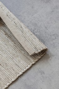 Hanse Home, Kusový koberec Handloom 105960 Dhaka Ivory White, 80x150, bílá, chodba / předsíň