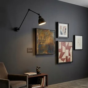 Brilagi - Nástěnná lampa QUILL 1xE27/40W/230V 83 cm černá