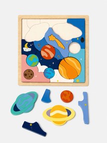 Sinsay - Puzzle s motivem sluneční soustavy - vícebarevná