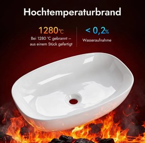 keramické umyvadlo BRUSSEL DU104B 40-70cm Velikost: 405x405x140mm