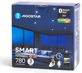 Aigostar-SADA 3x LED RGBW Stm. podhl. svítidlo MESH 9W/230V 2700K-6500K pr.14,5cm