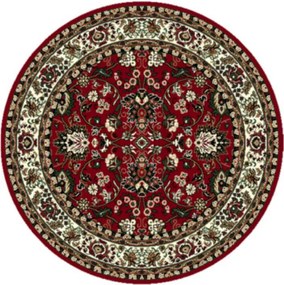 Alfa Carpets  Kusový koberec TEHERAN T-117 red kruh - 190x190 (průměr) kruh cm