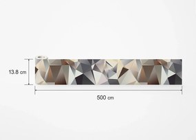 Samolepící bordura na zeď 3D Pyramidy | 5 m x 13.8 cm | DWB8213