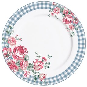 Porcelánový talíř velký s květy Julia 23 cm (ISABELLE ROSE)