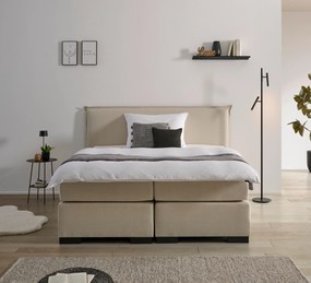 XXXLutz POSTEL BOXSPRING, 180/200 cm, béžová MID.YOU - Manželské postele - 001651000102