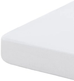 Nepropustné hyperprodyšné froté prostěradlo BelnoU Brissa 90x220 cm - bílá
