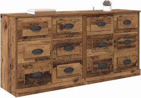 Konzole 2 ks Staré dřevo 70 x 35,5 x 67,5 cm Kompozitní dřevo 3402665