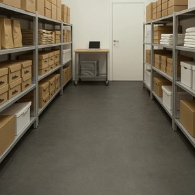 Gerflor, PVC podlaha - lino Flexar Nerok 2153 Shade Anthracite, na míru, šíře 2m,4m, šedá, bez podkladu, chodba / předsíň