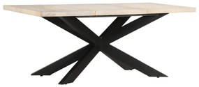 Jídelní stůl 180 x 90 x 76 cm masivní bělené mangovníkové dřevo 285964