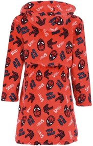 Dětský / chlapecký coral fleece župan s kapucí Spidey, EU 98 Červená