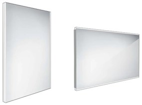 Nimco Zrcadla - Zrcadlo s LED osvětlením, 50x70 cm, hliník ZP 9001