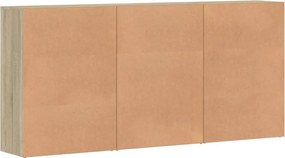 Příborníky 3 ks dub sonoma 60 x 31 x 84 cm kompozitní dřevo 3276576