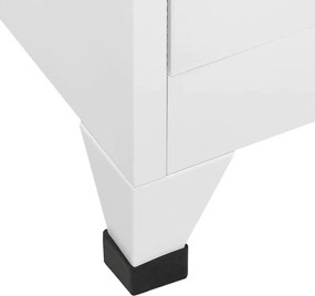 Šatní skříňka s 9 buňkami ocel 90 x 45 x 180 cm šedá 20157