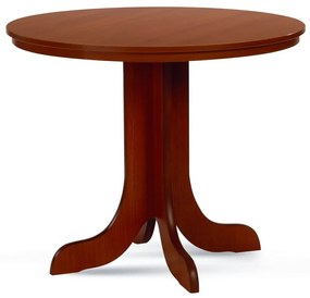 Stima Kulatý jídelní stůl VIENA | Rozklad: S rozkladem + 35 cm,Délka stolu: 90,Šíře stolu: 90,Odstín: tm.hnědá