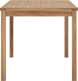 Zahradní jídelní stůl 140 x 80 x 77 cm masivní teakové dřevo 315619