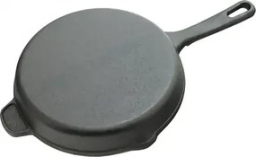 CATTARA Grilovací pánev DUO / Litina / O 24,8 cm / 2 varné prostory