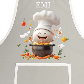Kuchyňská zástěra Gusto EMI, šedá