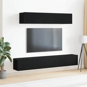 Sestava TV skříněk 4 ks Černý dub Kompozitní dřevo 3333057