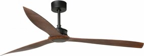 FARO 33430 JUST FAN XL, černá/dřevo, stropní ventilátor 178cm - FARO