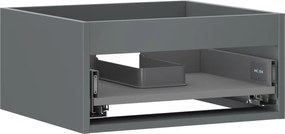 Mexen Box-A, závěsná skříňka 50 cm, 1 zásuvka, grafitová matná, 91AX0-0500-235-1-66