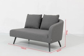 Doppler MELIA LIKA-TEX® zahradní sedací souprava šedá