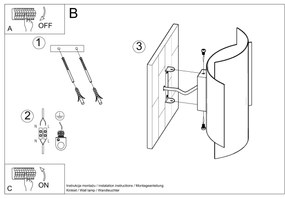 Nástěnné svítidlo Impact, 1x černé kovové stínítko