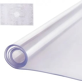 PVC chránič stolu 101,6 × 152,4 cm průhledný plastový tloušťka 2,0 mm