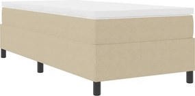 Postel s boxspringem Světle šedá a bílá 80 x 200 cm 3337436