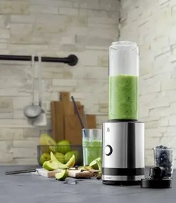 WMF Smoothie-to-go stříbrná / smoothie mixér / 300 W / 0.6 L
