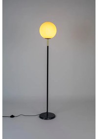 Černobílá stojací lampa se skleněným stínidlem (výška 145 cm) Orion – Zuiver