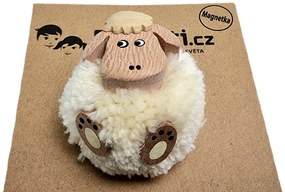 2Kids Toys Dřevěná magnetka velká pompon Ovce
