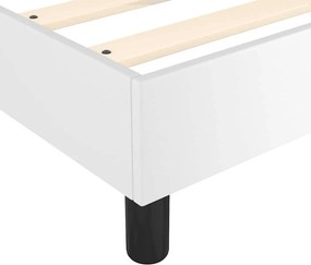 Box spring postel s matrací bílá 140x200 cm umělá kůže 3144609
