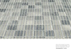 Breno Koupelnová pěnová předložka SOFTY-TEX 79847 šedé dlaždice, šíře 65 cm, Šedá