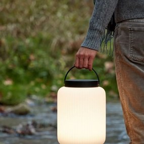 Bílá plastová stolní LED lampa Kave Home Verona