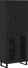Vysoký bufet 2 ks Černý dub 69,5 x 34 x 180 cm 3403200