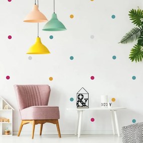 INSPIO Samolepky na zeď - Kuličky v nápaditých barvách