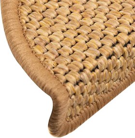 Samolepicí rohože na schody Sisal-Look 30 ks 56x17x3 cm Sisal 3365865